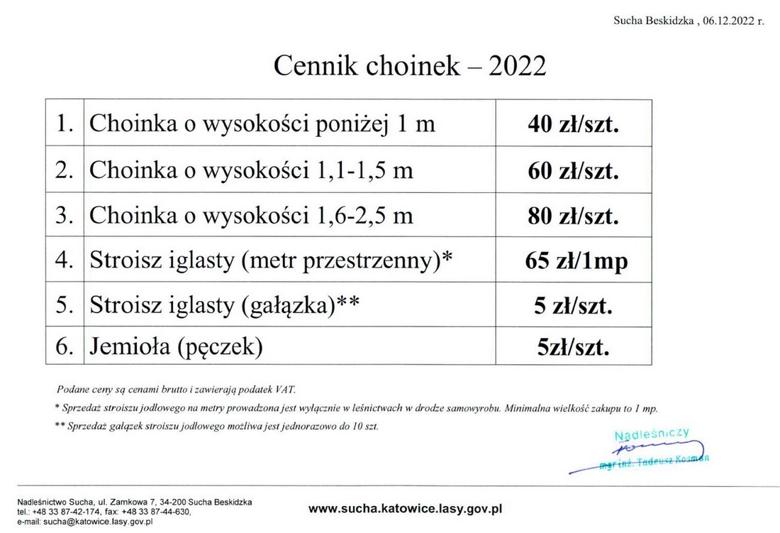 Sucha Beskidzka: 12 grudnia rusza sprzedaż choinek. Jakie będą ceny ... Sucha Beskidzka: 12 grudnia rusza sprzedaż choinek. Jakie będą ceny ...